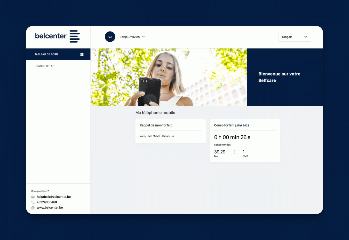 Guide utilisateur abonnement Mobile Belcenter - Belcenter
