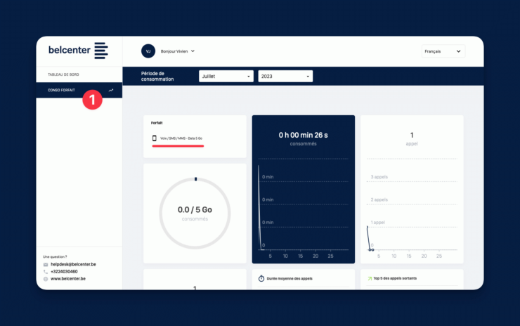 Guide utilisateur abonnement Mobile Belcenter - Belcenter
